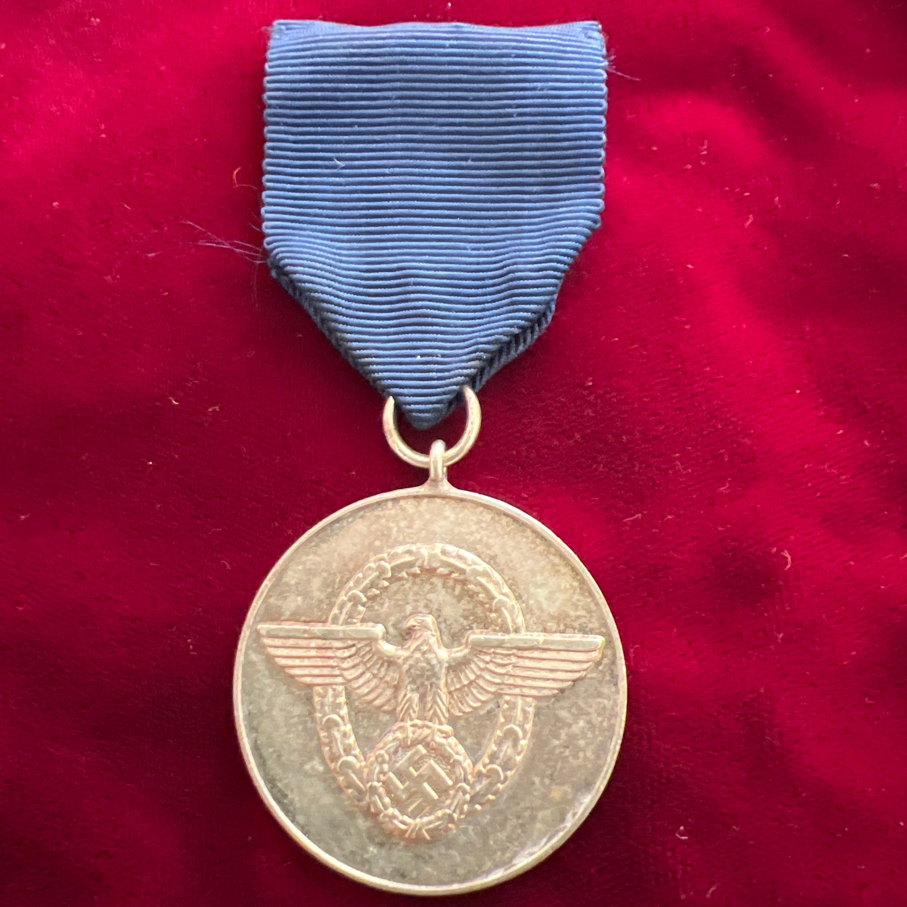 Nazi Germany, Police 8 Years Long Service Award, a good example of typ ...