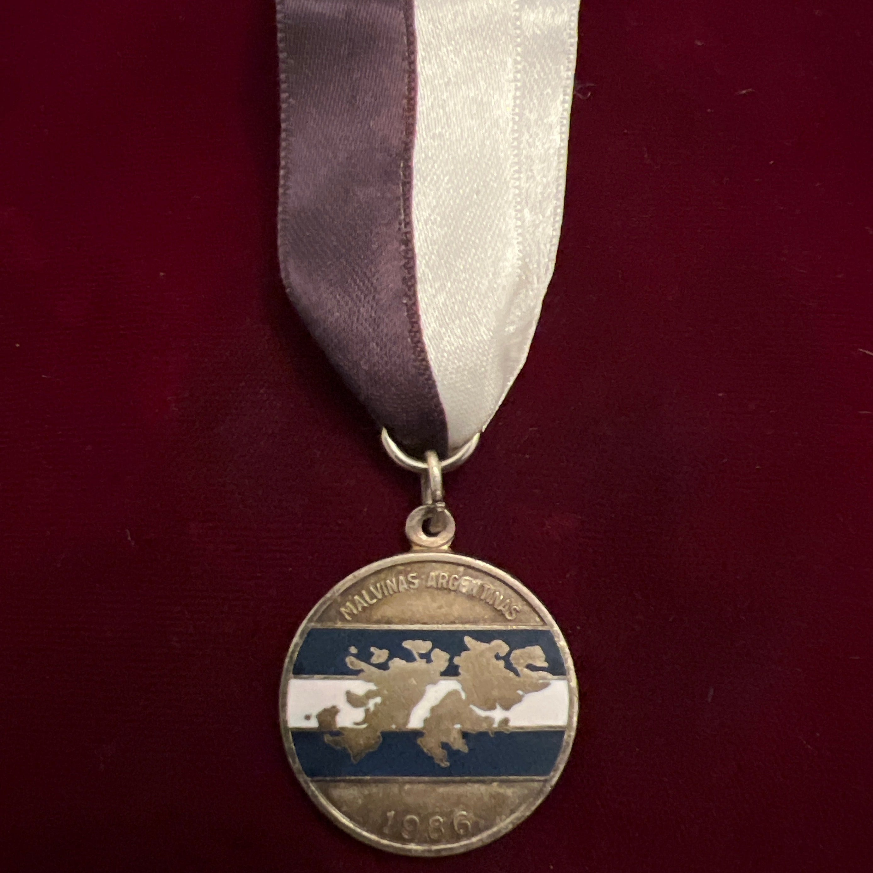 Argentina, Falklands War Medal, 1982, named to S S Manuel Salinas, sca ...