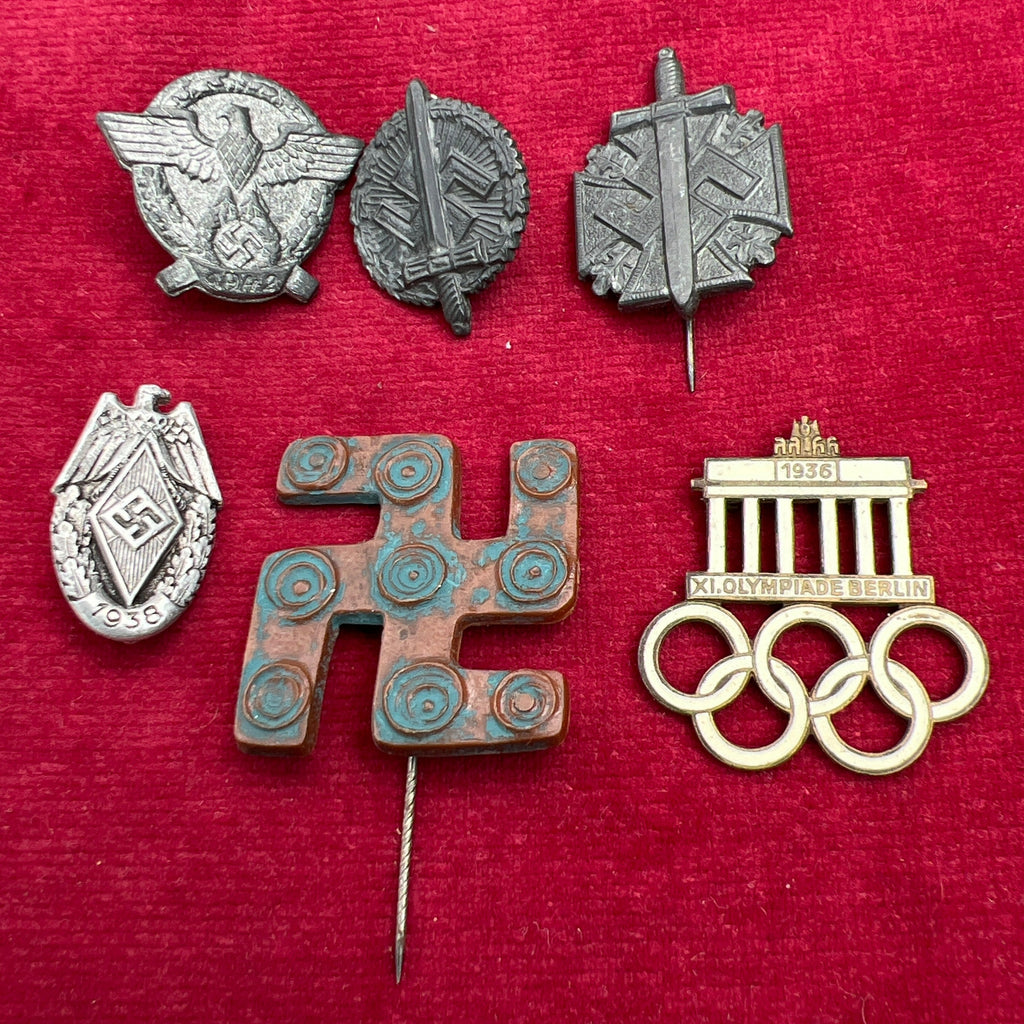 Nazi Germany, lot of 6 assorted rally badges – BuyMilitaryMedals.com