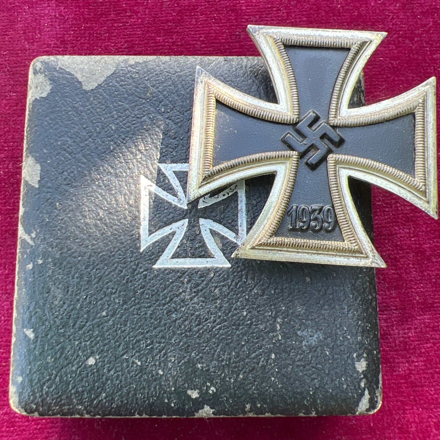 Nazi Germany, Iron Cross, maker marked number 4, in original case, a g ...