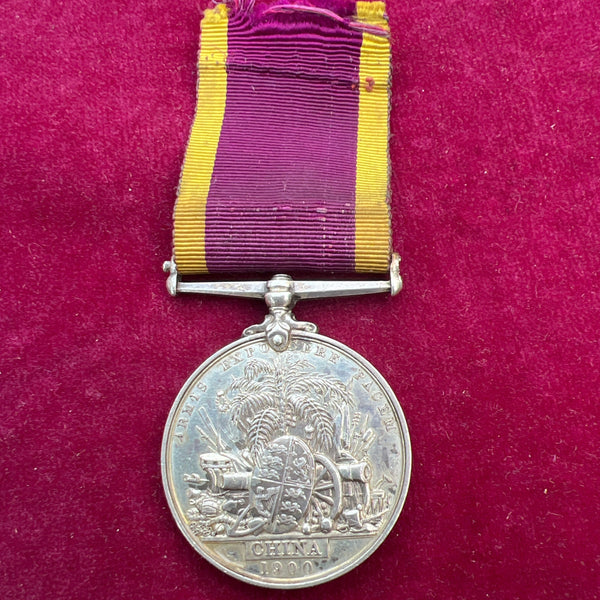 China War Medal (1900) to Bandsman H. Daniele, Royal Navy, HMS Barfele ...