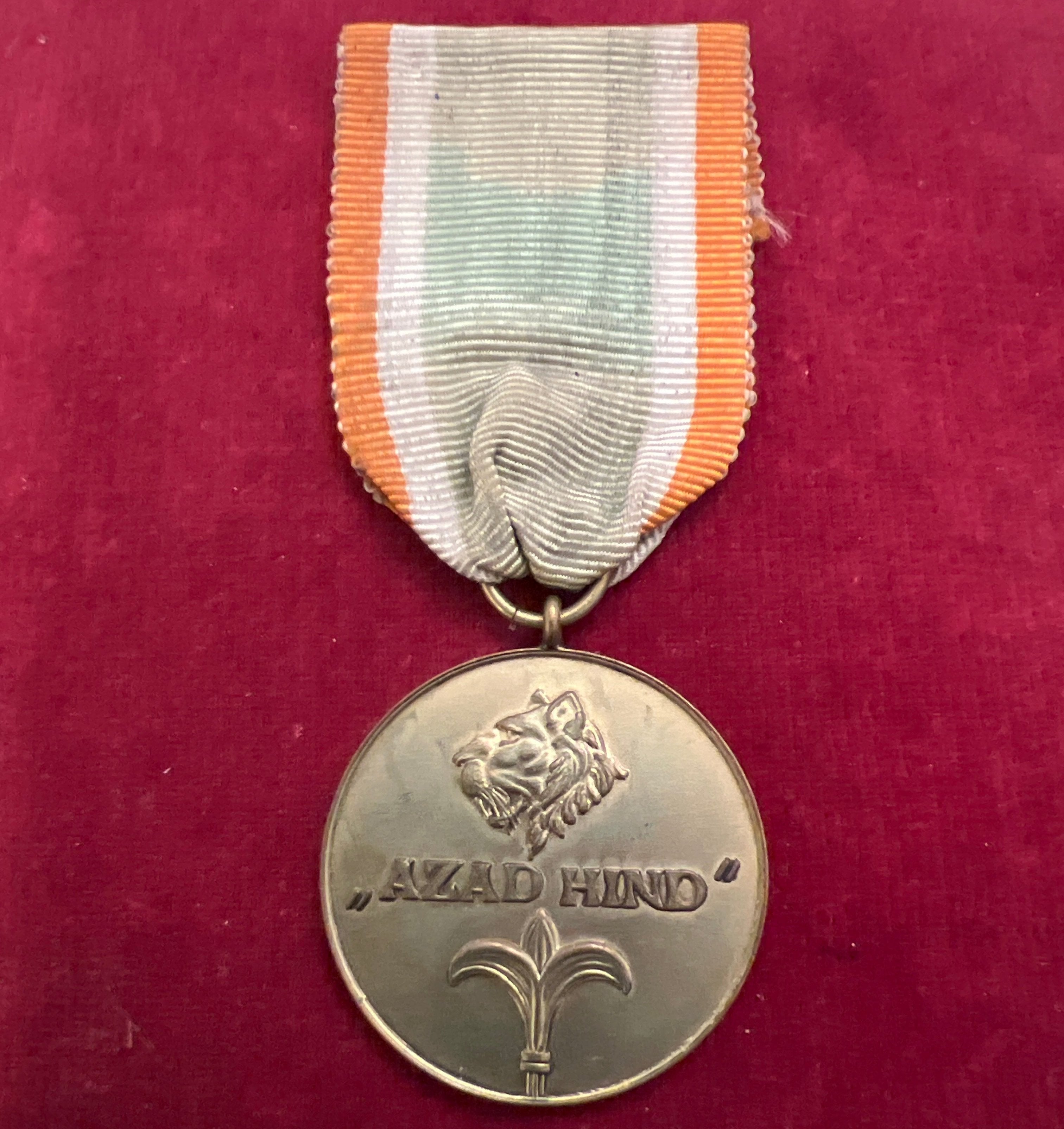 Nazi Germany, Azad Hind Medal, ribbon faded, scarce – BuyMilitaryMedals.com
