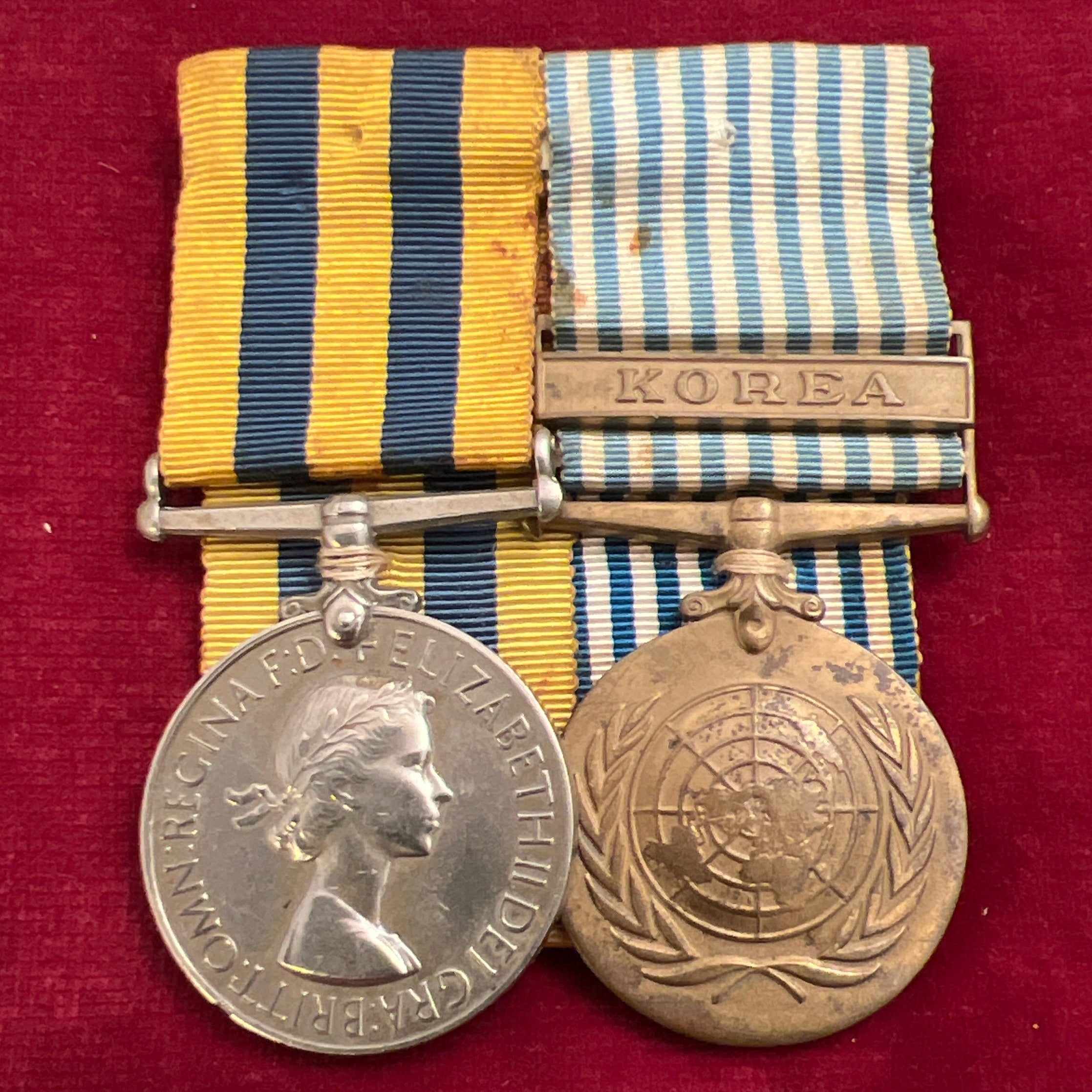 Korea pair to 4615321 Private W. Peel, Duke of Wellington Regiment ...