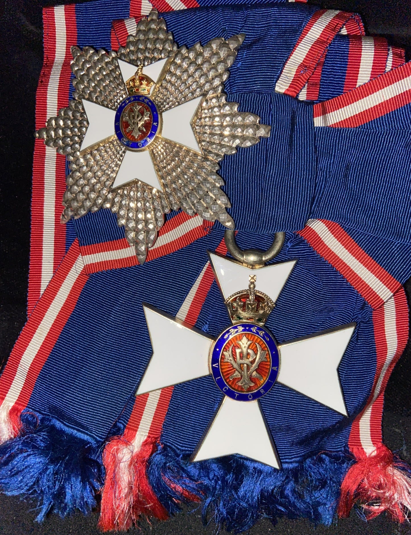 Star and riband of a Knight Grand Cross of the Royal Victorian Order ...