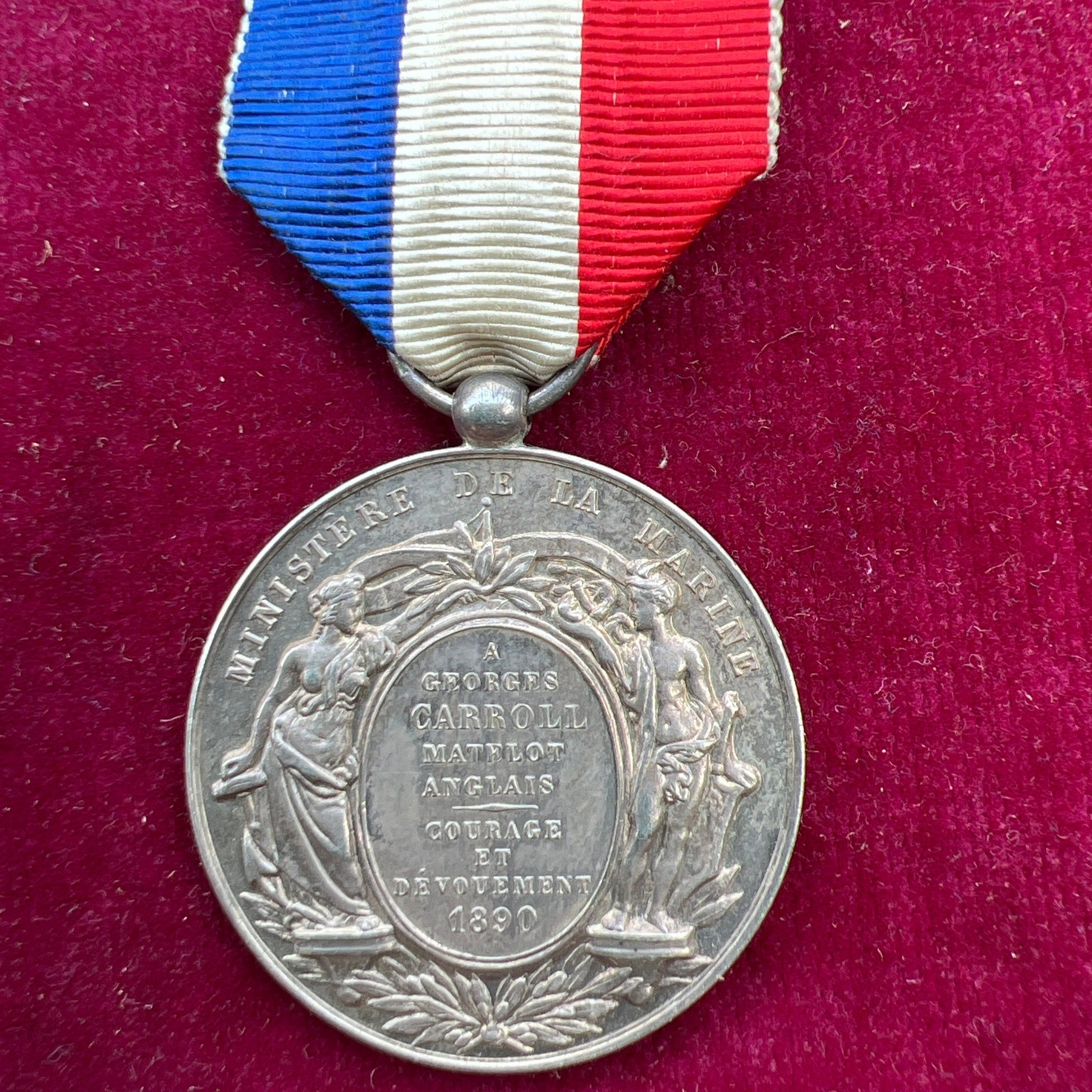 France, Life Saving Medal named to a United Kingdom citizen Georges Ca ...