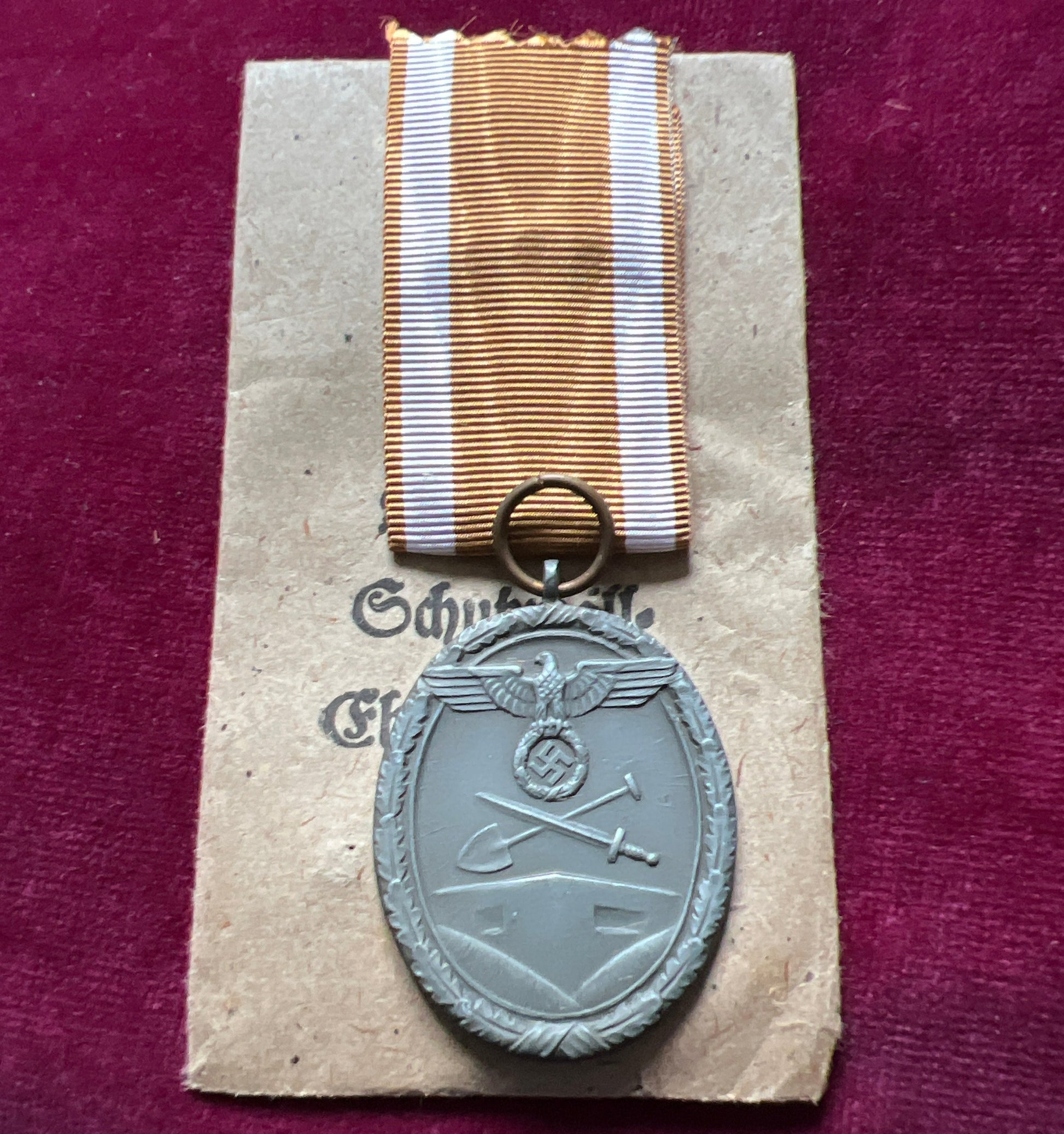 Nazi Germany, West Wall Medal, 1939-45 – BuyMilitaryMedals.com