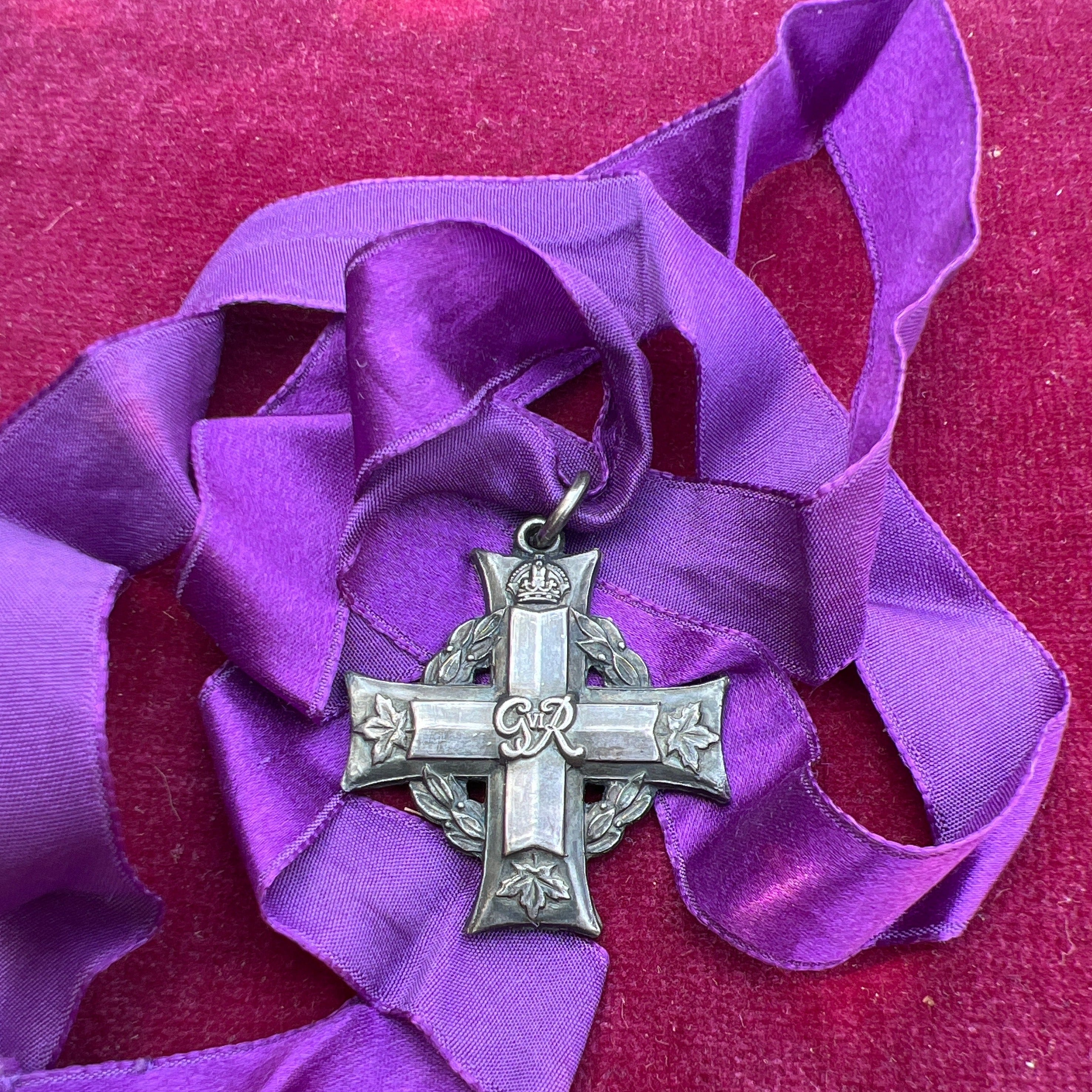 Canadian Memorial Cross, WW2 issue, named to 1081272 A/Cpl. W. H. Hump ...