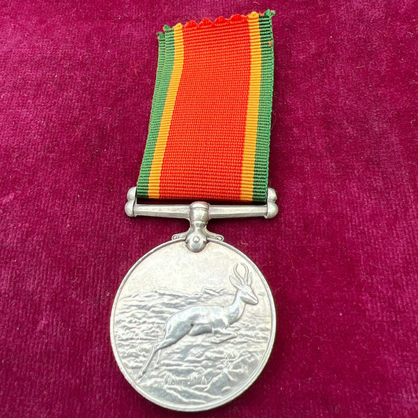 South Africa, Africa Service Medal, 1939-45, named to 31067 A. J. Endr ...