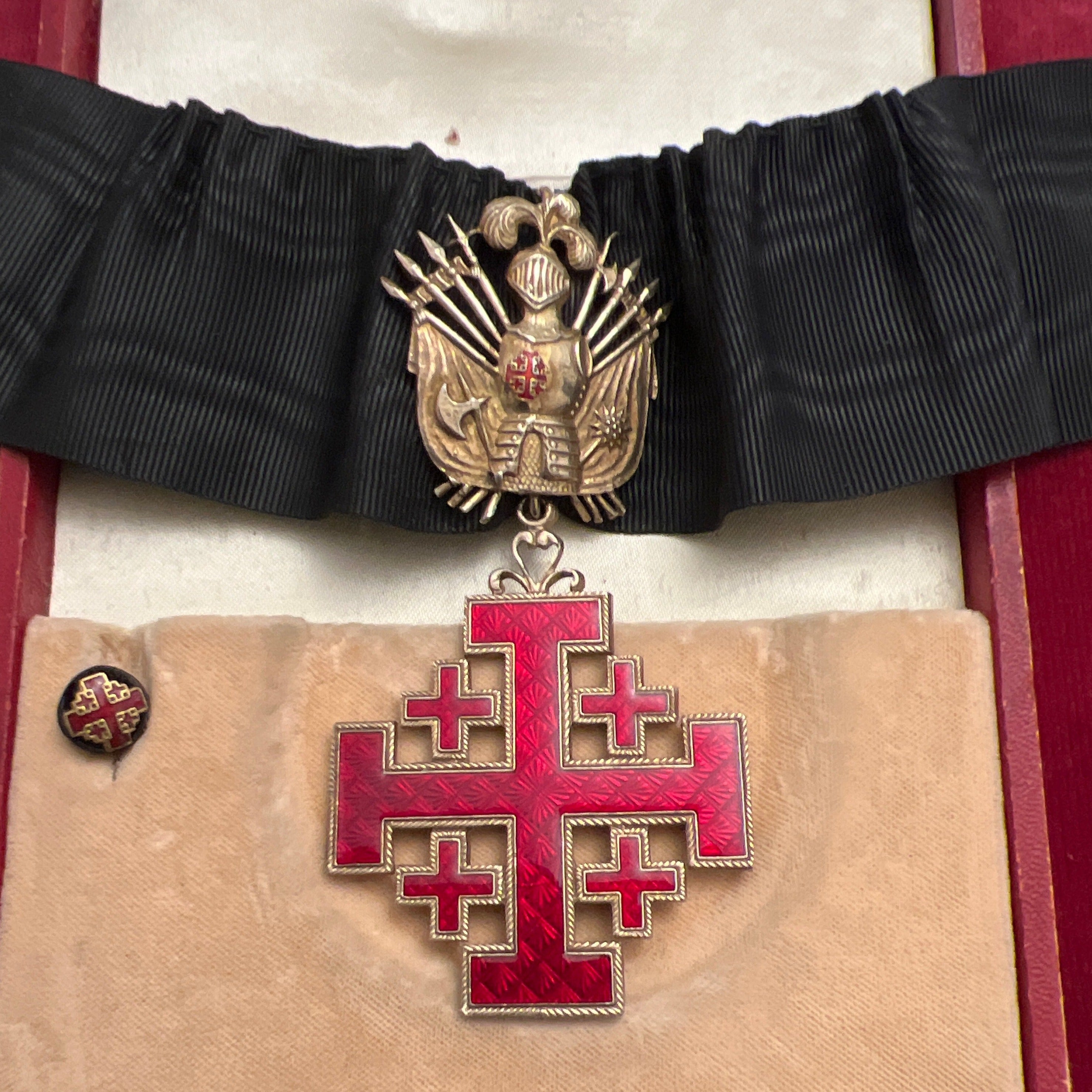 Vatican, Order of the Holy Sepulchre, commander, a fine example in sil ...