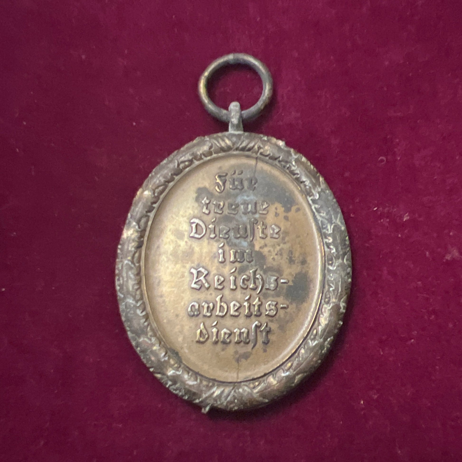 Nazi Germany, Women's Labour Front Long Service Medal, bronze, poor co ...